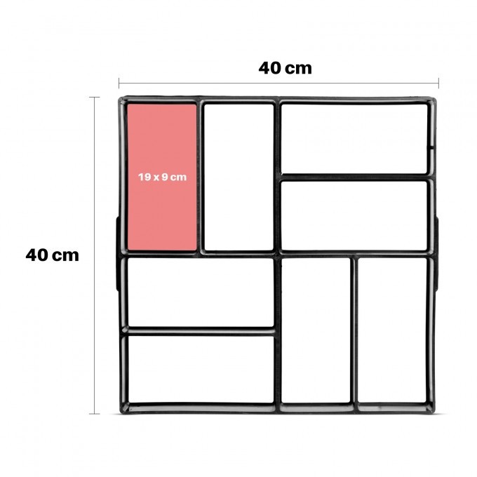 Vezi Sablon pentru placi paviment, 40x40x4 cm la cel mai bun pret pe ...