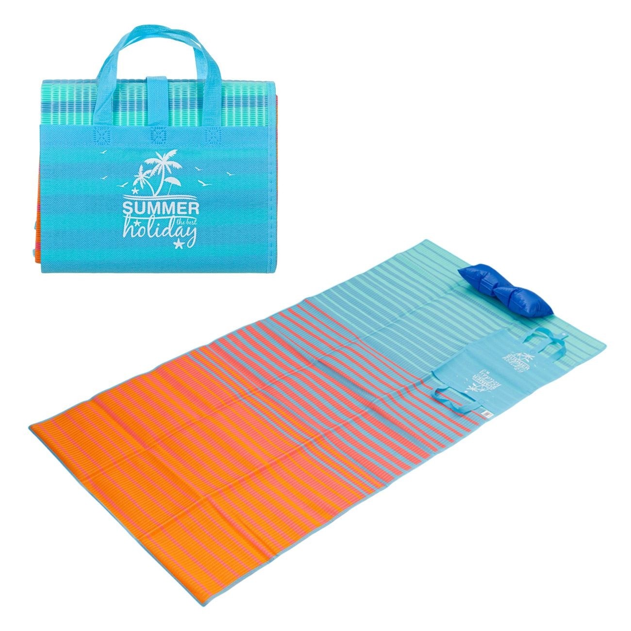 Vezi Rogojina pliabila pentru plaja 180x86 cm, cu perna inclusa la cel ...