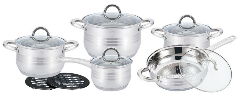 Vezi Set 12 piese, cratite din inox, pentru toate masinile de gatit ...