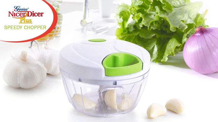 Vezi Mini tocator manual ergonomic pentru usturoi, ceapa, legume la cel ...