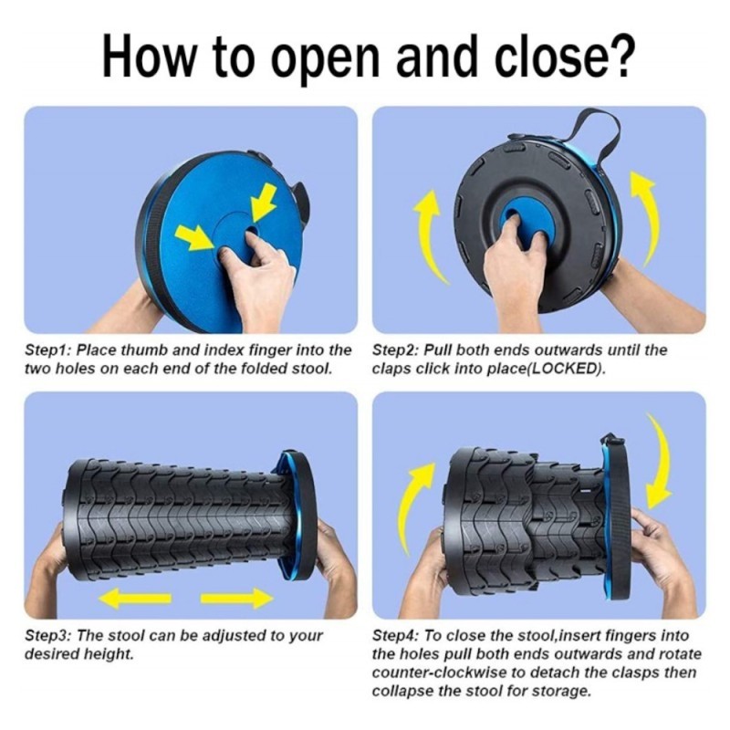 Vezi Scaun telescopic, pliabil pentru calatorii, camping si pescuit la ...